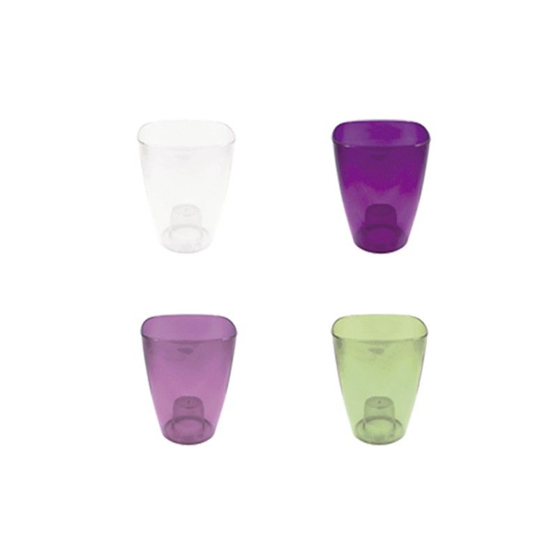 Macetero traslúcido para orquídeas cónico — jardineriadelvalles